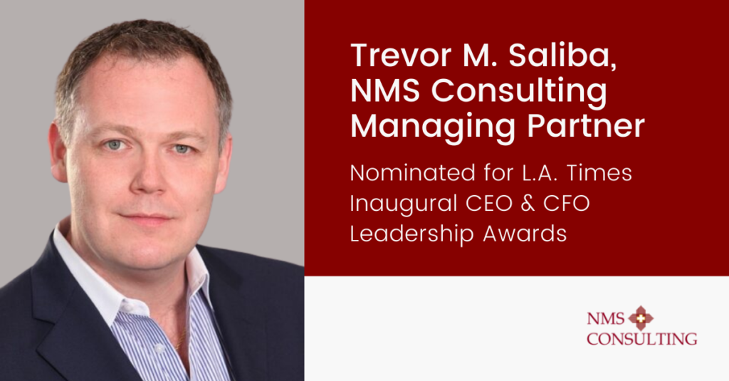 Trevor Saliba Nominated for Inaugural CEO & CFO Leadership Award